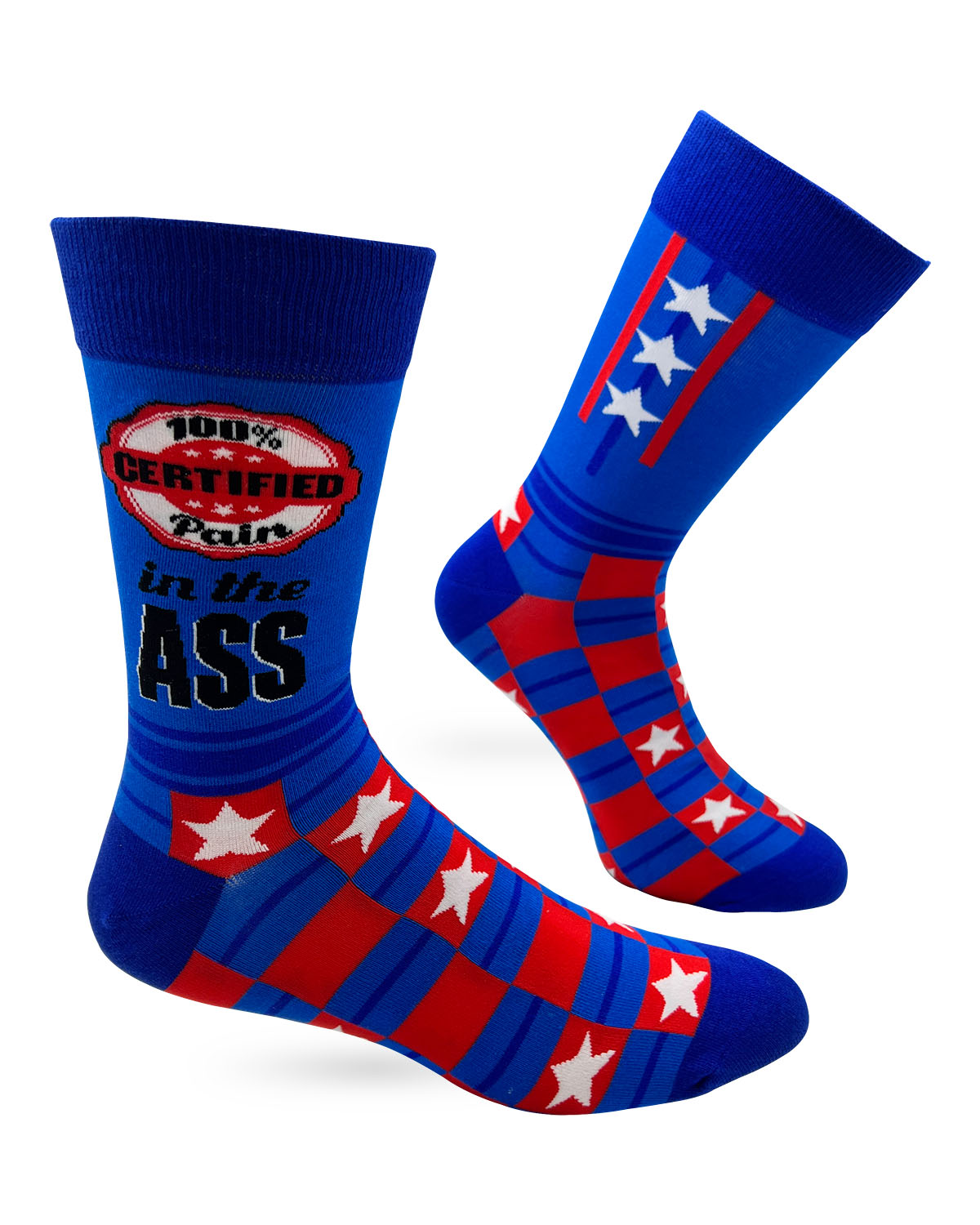 100% Certified Pain in the Ass Men's Novelty Crew Socks - Fabdaz – FabDaz