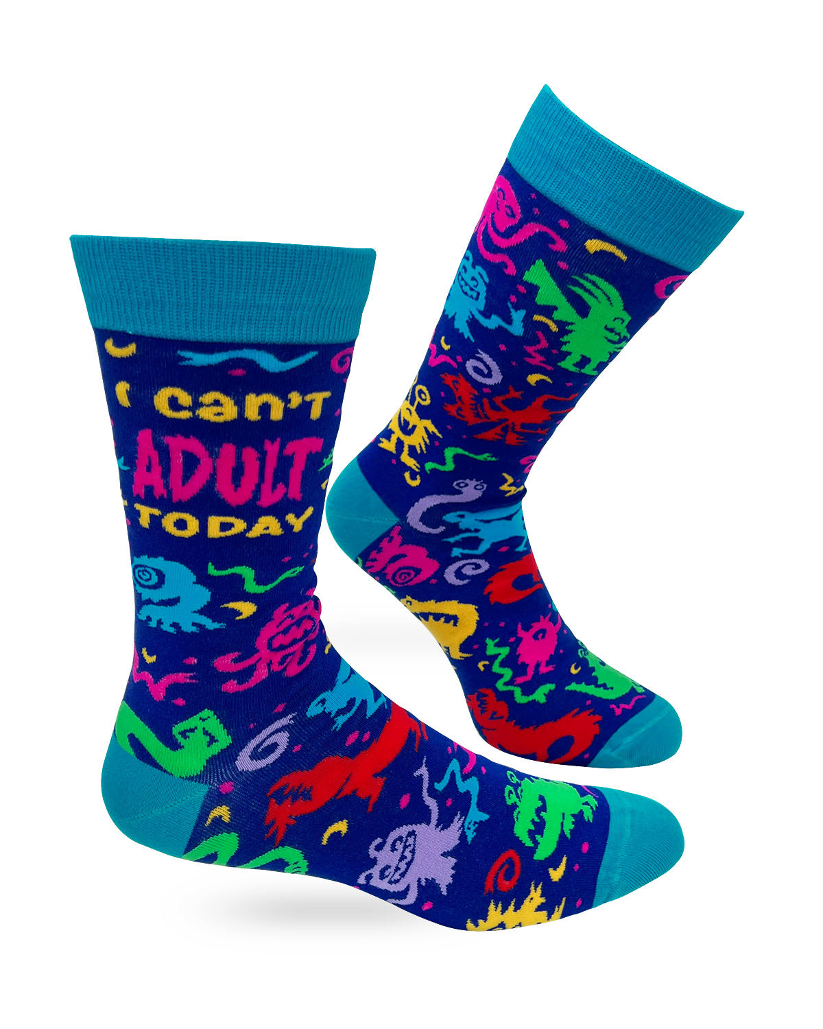 I Can’t Adult Today Men's Novelty Crew Socks - Fabdaz – FabDaz