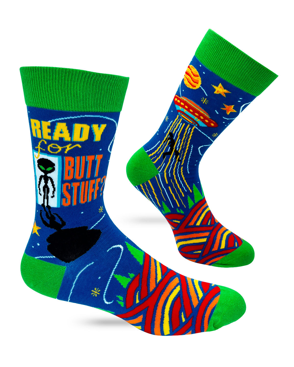 Ready For Butt Stuff? Men's Novelty Crew Socks - Fabdaz – FabDaz