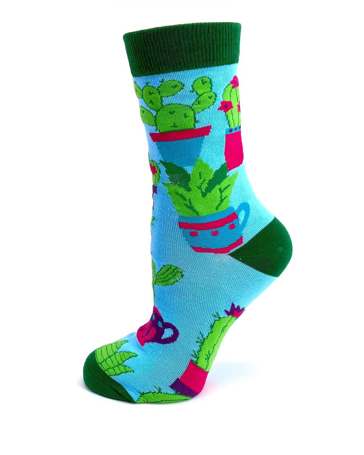 Can't Touch This Women's Crew Socks Featuring Prickly Cactus | Fabdaz ...