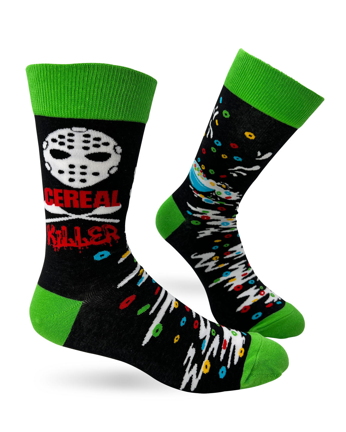 Cereal Killer Men's Novelty Crew Socks - Fabdaz – FabDaz