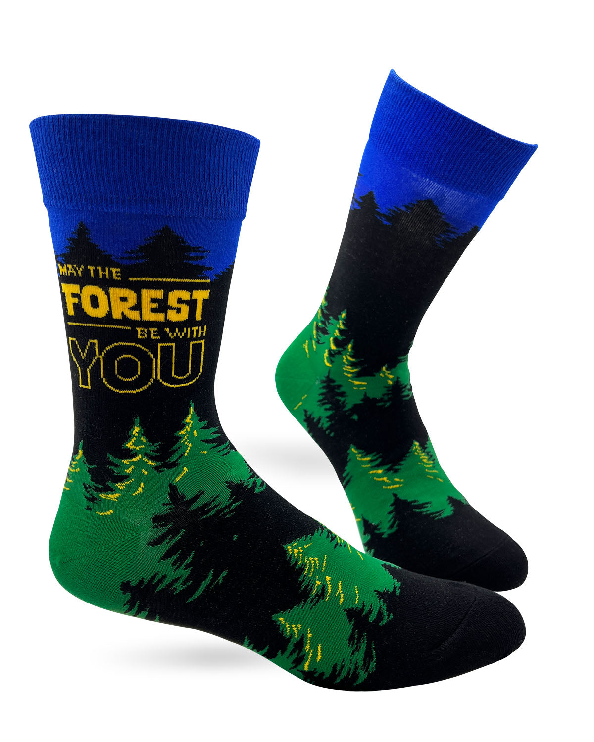 May The Forest Be With You Men's Novelty Crew Socks - Fabdaz – FabDaz