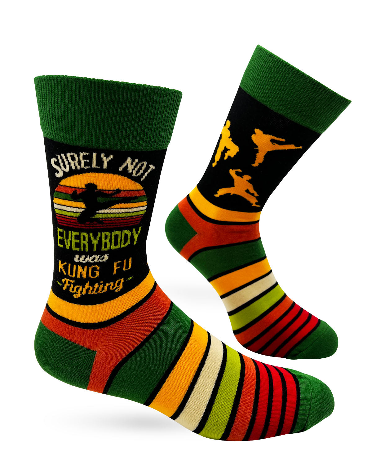 Surely Not Everybody Was Kung Fu Fighting Men's Crew Socks - Fabdaz ...