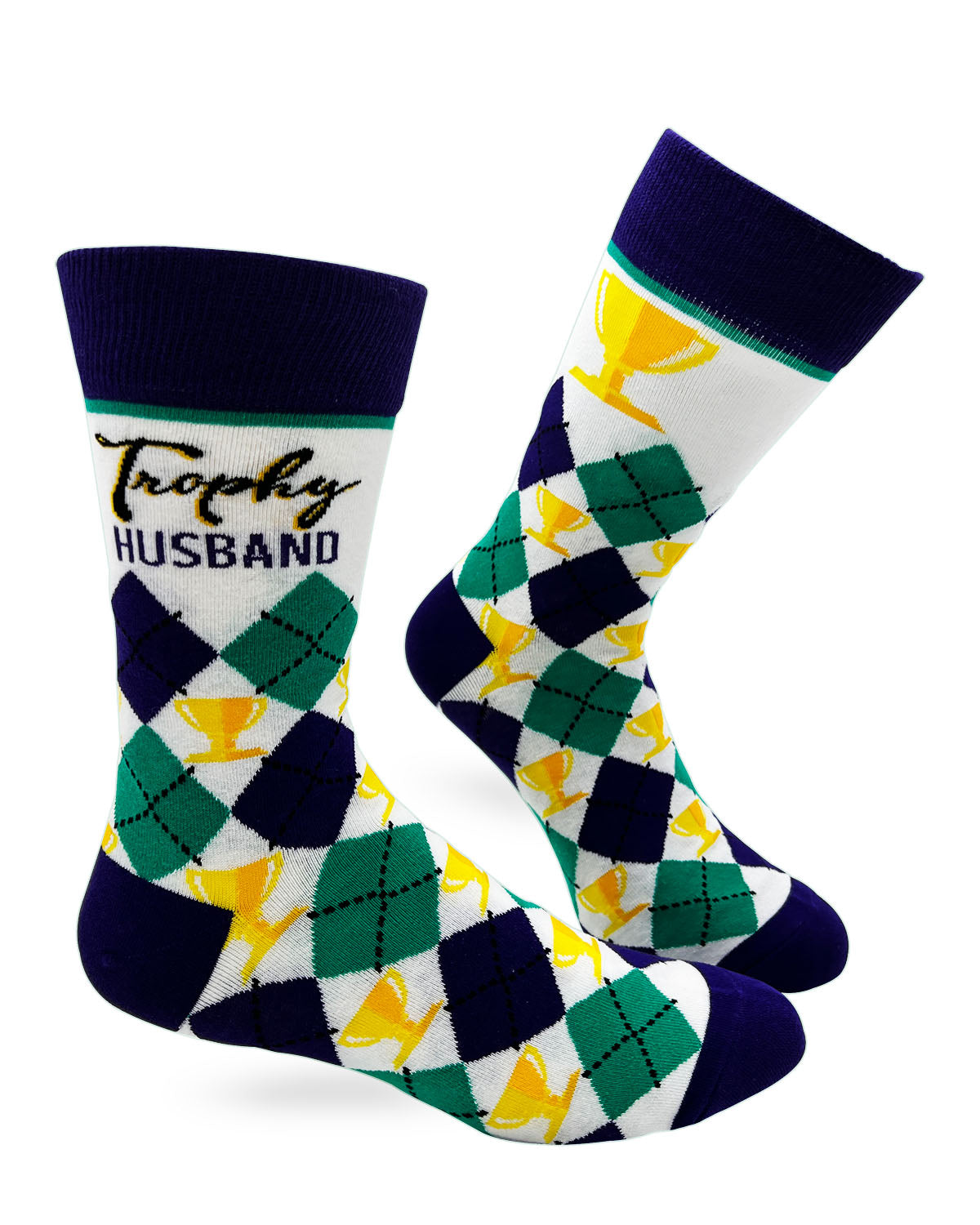 Trophy Husband Men's Novelty Crew Socks - Fabdaz – FabDaz